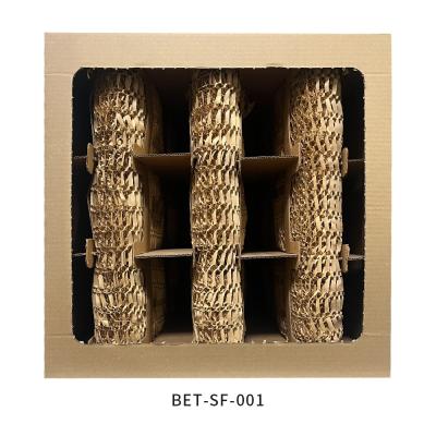 China Overspray Filter Cardboard Box Filter 480×480mm with 1500 m³/h Air Flow and ≥98% Filtration Efficiency for sale