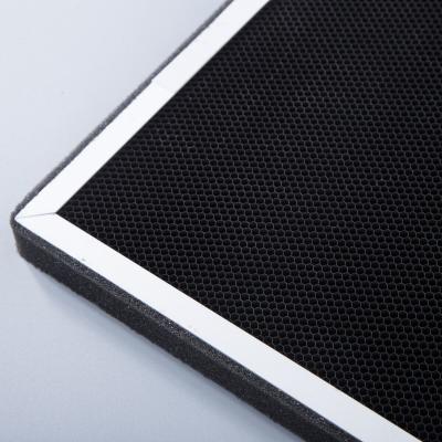 China Sponge Substrate Aluminum Honeycomb Activated Carbon Filter 10mm Coating for Air Purification Systems for sale