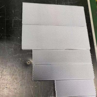 China No Frame Aluminum Honeycomb Photocatalyst Filter Core 0.8mm to 3mm Cell Size for Odor Removal for sale