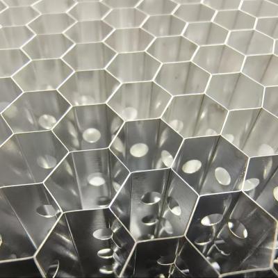 China Slotted Aluminum Honeycomb Core 5.5mm Side Length Punching Holes Lightweight High Strength for sale