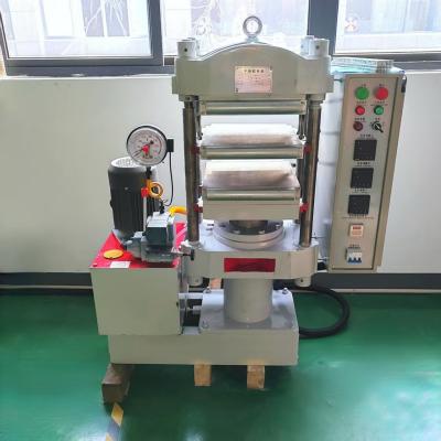 China 25T High Control Accuracy Plate Vulcanizing Press 350x350mm Hot Plate 7.2kW for sale