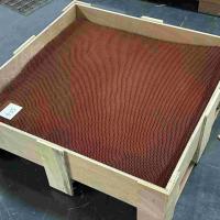 China Thickness 5.2mm Density 56 Flexible Nomex Honeycomb Core Plum Shaped Perforated Grid for sale