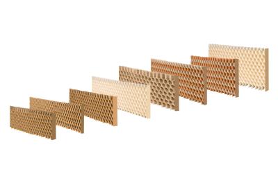 China Fire Resistant Paper Honeycomb Core Honeycomb Materials Cell Size 25mm Low Cost for sale