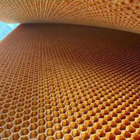 China Aerospace Grade Aramid Honeycomb Core 144kg/m3 Density 3.2mm Cell Size for Aviation for sale