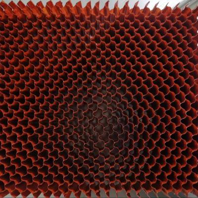 China Density 56 Flexible Aramid Honeycomb Core Plum Shaped Perforated Grid for sale