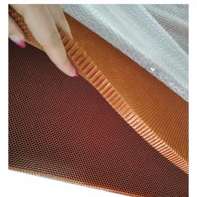 China Aramid Honeycomb Core 1220x2440mm for Radar Radome 48-144 kg/m3 for sale