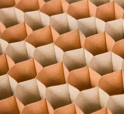 China Flame Resistant Paper Honeycomb Core 800x2100mm 900x2200mm | 10-25mm Cell Size | 120-185g Paper Weight for sale