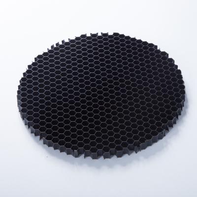 China Round Black Aluminum Honeycomb Louver 2mm Side Length for Traffic Lights and LED Lighting Systems for sale