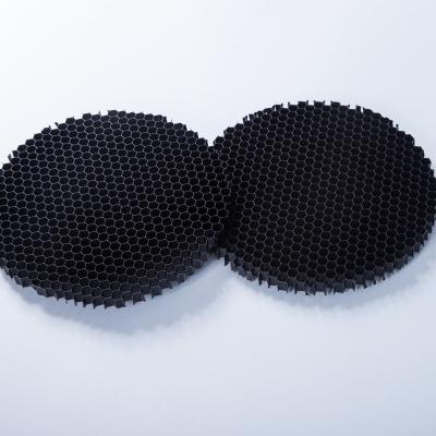 China Microporous Aluminum Honeycomb Glare Louvre 110mm with 0.015-0.1mm Foil Thickness for LED Lighting Applications for sale