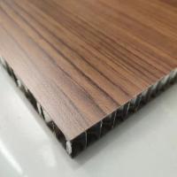 China Wood Grain HPL Honeycomb Board 1200x1300mm | 10-25mm Thickness | Fireproof Aluminum Core Panel for sale