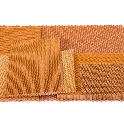 China Domestic Aramid Honeycomb Core Material 3.2-9.5mm Cell Size with 24-144 kg/m³ Density for Aerospace and Automotive Applications for sale