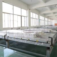 China 2000x8000mm Vacuum Hot-Pressed Glass Platform for Honeycomb Panels with 5.5kW Pump and 40-50°C Temperature Control for sale
