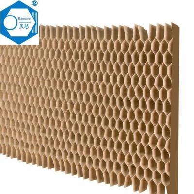 China 25mm Cell Cardboard Honeycomb Core 850x2000mm ISO14001 Certified for Furniture and Door Filling for sale