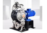 China Stainless Steel Electric Diaphragm Pump 3 Inch Double Diaphragm PTFE 40m Head for sale