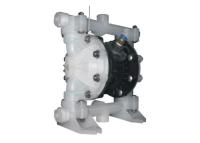 China DN15 PVDF Chemical Electric Double Diaphragm Pump 1.5mm Air Driven for sale