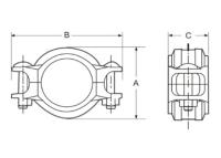 China Ductile Iron Grooved End Pipe Fittings Low Pressure DN25 Diameter for sale