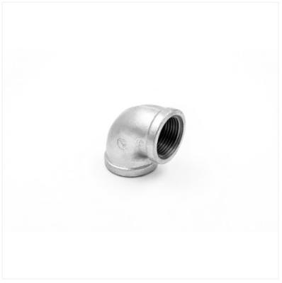China DN15 Galvanized Iron Grooved 90 Degree Elbow Pipe Fitting 1/2 Inch Thread 1.6MPa for sale