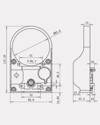 China Geared Synchronous Zone Valve Motor DC5V 1.8 Torque for motorized ball valve for sale