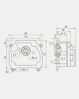 China DC3.6V Geared Synchronous Motor , Zone Valve Motor Replacement DC5V/DN15 for sale