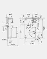 China DC2.5V 9NM 2 Way Ball Valve Actuator Motor 1100mA for DN15-DN80 Motorized Valve for sale