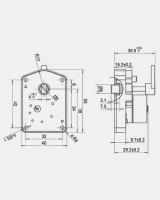 China DC 3.6V 4.5NM Motorised Valve Actuator 450mA with Manual Handle for Ball Valve for sale