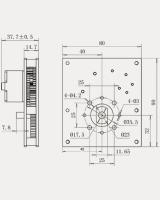 China DN80 Pipe Electric Synchron Valve Motor , DC5V Geared Synchronous Motor for sale