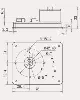 China DC3.6V 9NM Torque Slowly Open Zone Valve Motor Actuator for Ball Valve for sale