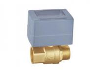 China DC5V Brass Motorized Ball Valve 1/4 Inch 2-Way for Hydronic Heating Flow Control for sale