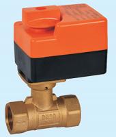 China HVAC 1.6 Mpa Brass DN50 Boiler Zone Valve With DC Motorized Actuator Motor for sale