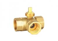 China Three Way DN40 Hydronic Heating Ball Valve 232 Psi With Step Motor Actuator for sale