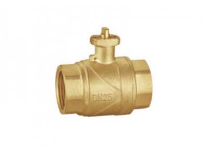 China PN16 Motorised 3 Port Diverter Valve for Unit Ventilators Brass Heating Ball Valve 150°C for sale