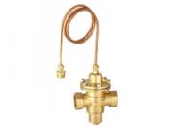 China PN16 Motorised 3 Port Diverter Valve for Unit Ventilators Brass Heating Ball Valve 150°C for sale