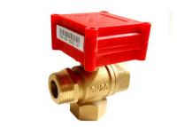 China Thread Ports Central Heating Zone Valve DN15 DN20 Brass IP65 Manual Override for sale