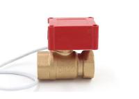 China DC12V Threaded Zone Heating Valves , HVAC Floor Heating 3 Way Brass Ball Valve for sale
