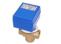 China DC12V Baseboard Zone Valve , 3 Way Zone Valve With Actuator Motor for sale