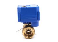China Baseboard Heating Brass Zone Control Valve PN10  2.5 NM Torque for sale