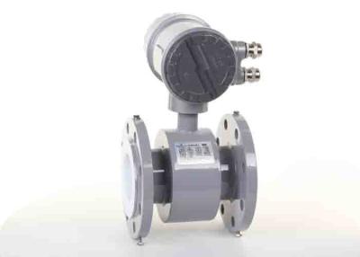 China 316L Electrode PTFE Liner Wastewater Flow Meter With Flanges Port for sale