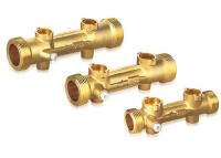 China Brass Water Meter Housing PN16 DN15 to DN50 Ultrasonic Heat Meter Pipe G3/4 to G2B for sale