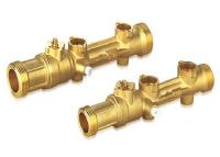 China DN40 Ultrasonic Water Meter Pipe Housing Brass Stainless Steel 200mm Length G2B Thread for sale