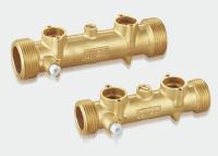 China Brass Ultrasonic Water Meter Body Transducer Pipe DN20 130mm Flow Meter Parts for sale