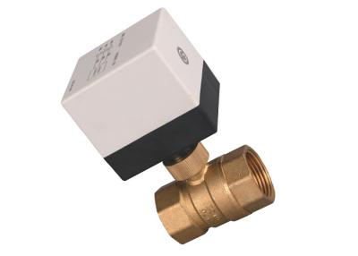 China 3 Port Diverter Electric Heating Ball Valve With Step Motor Actuator DN15 for sale