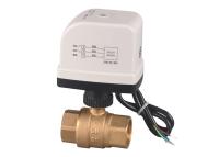 China Water Flow Control DN32 Heating Zone Valve , 232 Psi Brass Full Way Valve for sale
