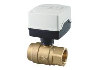 China DN32 Underfloor Heating Ball Valve Brass 232 Psi Central Motorised for sale