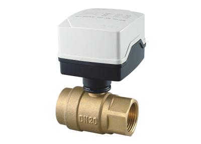 China DN32 Underfloor Heating Ball Valve Brass 232 Psi Central Motorised for sale