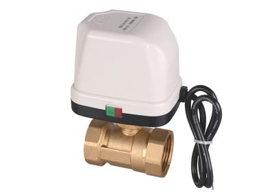 China PN16 Auto Heating Ball Valve Mini Motorized Three Way Zone Valve For HVAC for sale