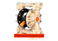 China Sulfuric Acid Pneumatic Diaphragm Pump DN80 Air Driven With PVDF Plastic material for sale