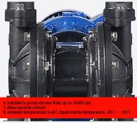 China Electric Diaphragm Trash Pump DBY3-50 162 LPM 40m Head for Boat Sewage Volatile Liquids for sale