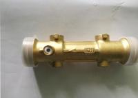 China DN15 Brass Ultrasonic Water Meter Pipe CNC Milling 110mm Length G3/4B Thread for sale