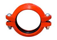 China Grooved 90 Elbow Coupling PN16 Iron 1-12 Inch with EPDM Gasket for Piping Systems for sale