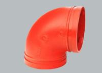China Grooved 90 Elbow Coupling PN16 Iron 1-12 Inch with EPDM Gasket for Piping Systems for sale